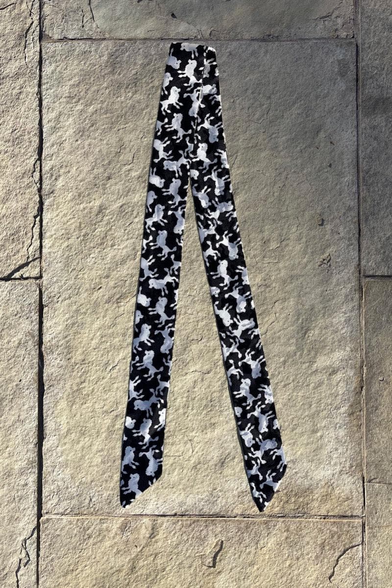 Silk Twilly in Poodle Pattern | Silk Twilly For Purses – Shaya